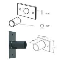 China Customized Milling Tenon Light Pole Bracket for LED Shoebox Light Gloss Bronze 5-7 Day Sample for sale