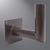 China Customized Steel Wall Mount Bracket 90 Degree for Slip Fit Lights 2 3/8 Inch Pole Adapter for sale