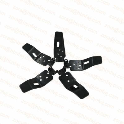 China Customized Stainless Steel Corner Bracket with Black Powder Coated Triangle Structure for sale