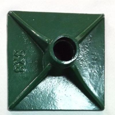 China Custom Cast Iron Guardrail Fixed Base EU ISO9001 2008 Certified 50pcs per Carton for sale