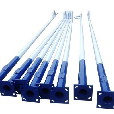 China Round Tapered Hot Dip Galvanized Outdoor Light Pole 5-12m Customizable for sale