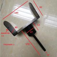 China Custom Metal Screw Fence Base Post Anchors for Timber Frame Houses 80mm for sale