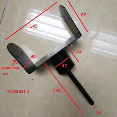 China Custom Metal Screw Fence Base Post Anchors for Timber Frame Houses 80mm for sale