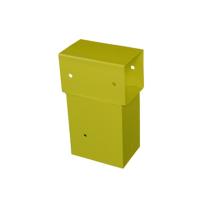 China Heavy Duty Carbon Steel Swing Bracket 2 Pack for Wooden Swing Set Frame Corner Brace Green Powder Coated for sale