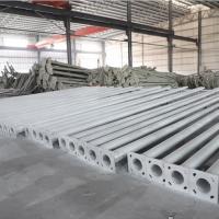 China Galvanized Steel Single Arm Street Light Pole Customizable Height for Outdoor Lighting for sale
