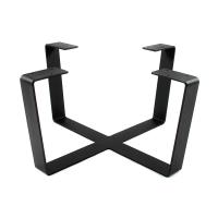 China Large Cross Frame Round Pedestal Coffee Table Base Iron H300-710mm Customizable for sale