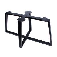 China Large Cross Frame Round Pedestal Coffee Table Base Iron H300-710mm Customizable for sale