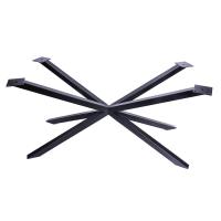 China Large Cross Frame Round Pedestal Coffee Table Base Iron H300-710mm Customizable for sale