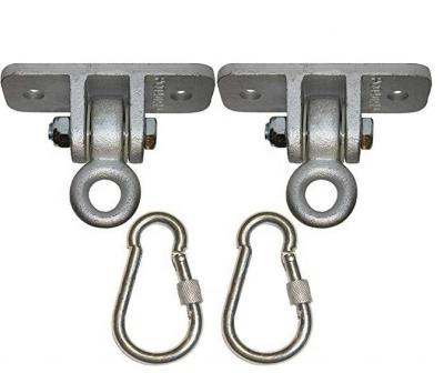 China Heavy Duty Ductile Iron Swing Hangers for Wooden Sets with 2 Snap Hooks 80kg Capacity for sale