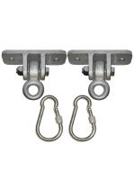 China Heavy Duty Ductile Iron Swing Hangers for Wooden Sets with 2 Snap Hooks 80kg Capacity for sale