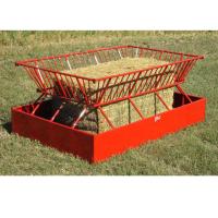 China Powder Coated Hay Feeder for Horses and Sheep 120cm Durable Farm Equipment for sale