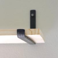 China Custom OEM Floating Wall Shelf Bracket Carbon Steel 1-15mm Thickness for Kitchen Bathroom for sale