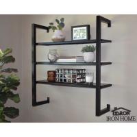 China Brass Floating Wall Shelf Bracket Single Side Drilling Process Custom Size OEM Hardware for sale