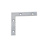 China Customized L Shape Angle Bracket with Holes Strong Sturdy Metal Connector for Wood Joist Hanger 80mm for sale