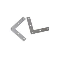 China Customized L Shape Angle Bracket with Holes Strong Sturdy Metal Connector for Wood Joist Hanger 80mm for sale