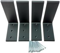 China Heavy Duty Floating Countertop Support Bracket Custom Design Carbon Steel 1-15mm Thickness for sale