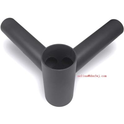 China Custom Steel Street Light Pole Bracket 3-10mm Thickness 90D Slipfitter Trunion Tenon for 2 Light Round Pole Arm for sale
