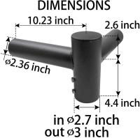 China Custom Steel Street Light Pole Bracket 3-10mm Thickness 90D Slipfitter Trunion Tenon for 2 Light Round Pole Arm for sale