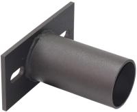 China Anodized 90 Degree L-Shape Square Pole Top Bracket for LED Shoebox Parking Lot Light Pole for sale