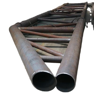 China Custom Carbon Steel Welding Pipe Bracket 80mm for Industrial Iron Mild Steel Spare Parts for sale