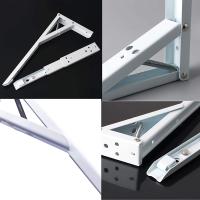 China 12 Inch Spring Loaded Folding Shelf Bracket 1.5-2.0mm Thick Wall Mount Heavy Duty for sale