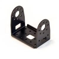 China Custom Heavy Duty Shelf Bracket Stamping Welding Bracket 0.1-8mm Carbon Steel Powder Coated Black for sale