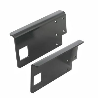 China Customized Stainless Steel Powder Coated Shelf Bracket 0.1-8mm Thickness Bending Welding Metal Bracket for sale