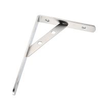 China Customized Stainless Steel Powder Coated Shelf Bracket 0.1-8mm Thickness Bending Welding Metal Bracket for sale