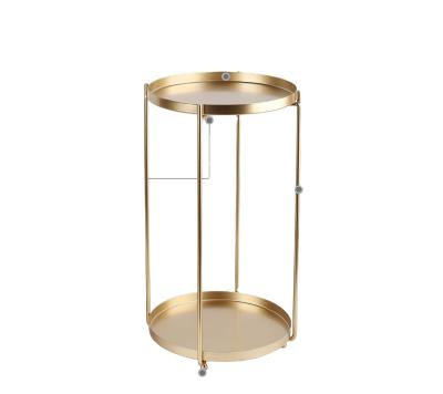 China Custom Size End Tables Pack of 2 for Small Spaces Durable Metal Frame 18x18x24 Inch for sale