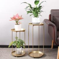 China Custom Size End Tables Pack of 2 for Small Spaces Durable Metal Frame 18x18x24 Inch for sale