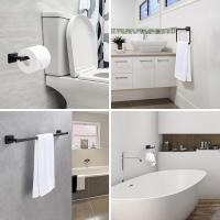 China Stainless Steel Towel Holders Bathroom Hardware Set 4 Pieces Wall Mounted 2-5mm Thickness for sale
