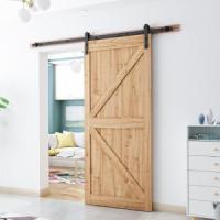 China Customized Color 6.6 FT Heavy Duty Sturdy Sliding Barn Door Hardware Kit for Industry for sale