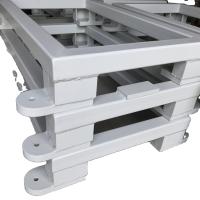 China Custom Heavy Duty Foldable Steel Stackable Rack Shelf 800kg Capacity Storage for sale