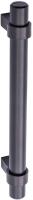 China 6.63 Inch Stainless Steel Straight Bar Cabinet Handle 5 Inch Hole Center Flat Black for sale