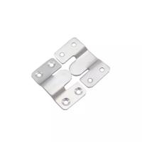 China Customized Industrial Interlocking Stainless Steel Photo Frame Hook Flush Mount Brackets for sale