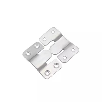 China Customized Industrial Interlocking Stainless Steel Photo Frame Hook Flush Mount Brackets for sale