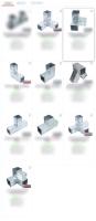 China Customized Carbon Steel 6x6 4 Arm Pergola Extension Bracket 1mm-12mm Thickness for sale