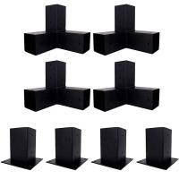 China 3 Way Steel Arm Pergola Corner Bracket for 4x4 Wood Posts ISO9001 Certified for sale