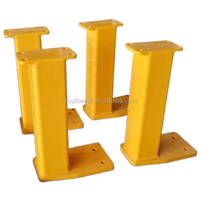 China Customized Heavy Duty Steel Post Base Fence Anchor Surface Mount Plate 1-15mm Thick for sale