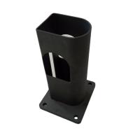 China Customized Heavy Duty Steel Post Base Fence Anchor Surface Mount Plate 1-15mm Thick for sale