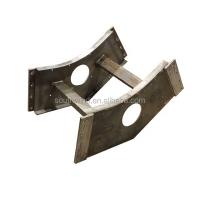 China Customized Heavy Duty Steel Post Base Fence Anchor Surface Mount Plate 1-15mm Thick for sale