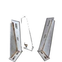 China Customized Heavy Duty Steel Post Base Fence Anchor Surface Mount Plate 1-15mm Thick for sale