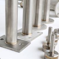 China Custom Powder Coated Steel Fence Post Base Brackets 0.4-3mm Thickness Aluminum for sale