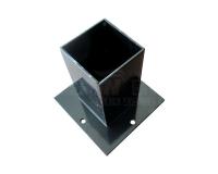 China Custom Galvanized Steel Base Brackets for Wooden Pillars 1-15mm Thickness for sale