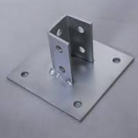 China Custom Galvanized Steel Base Brackets for Wooden Pillars 1-15mm Thickness for sale