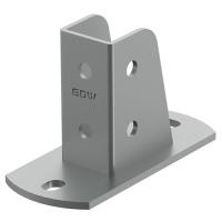 China Custom Galvanized Steel Base Brackets for Wooden Pillars 1-15mm Thickness for sale