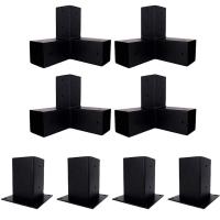 China Elevated Wood Stand Kit Stamping Process Steel Brackets Fit 6x6 Pergola 4x4 Posts for sale