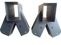 China Heavy Duty A Frame Swingset Bracket Hardware Carbon Steel Green Powder Coated for Playground Park for sale
