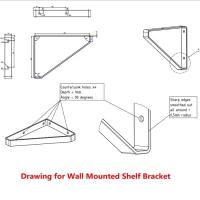 China Custom Aluminum Air Conditioner Bracket Heavy Duty Metal Shelf Bracket 200kg Load Capacity for sale