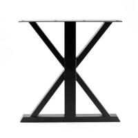 China Custom Black Powder Coated Heavy Duty Table Leg for Dining Furniture 80mm for sale